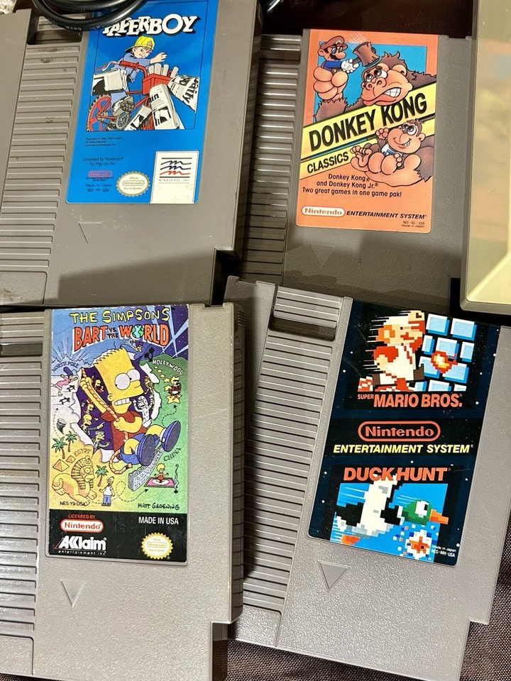 ORIGINAL Nintendo Entertainment System Video Game Bundle NES Console | eBay