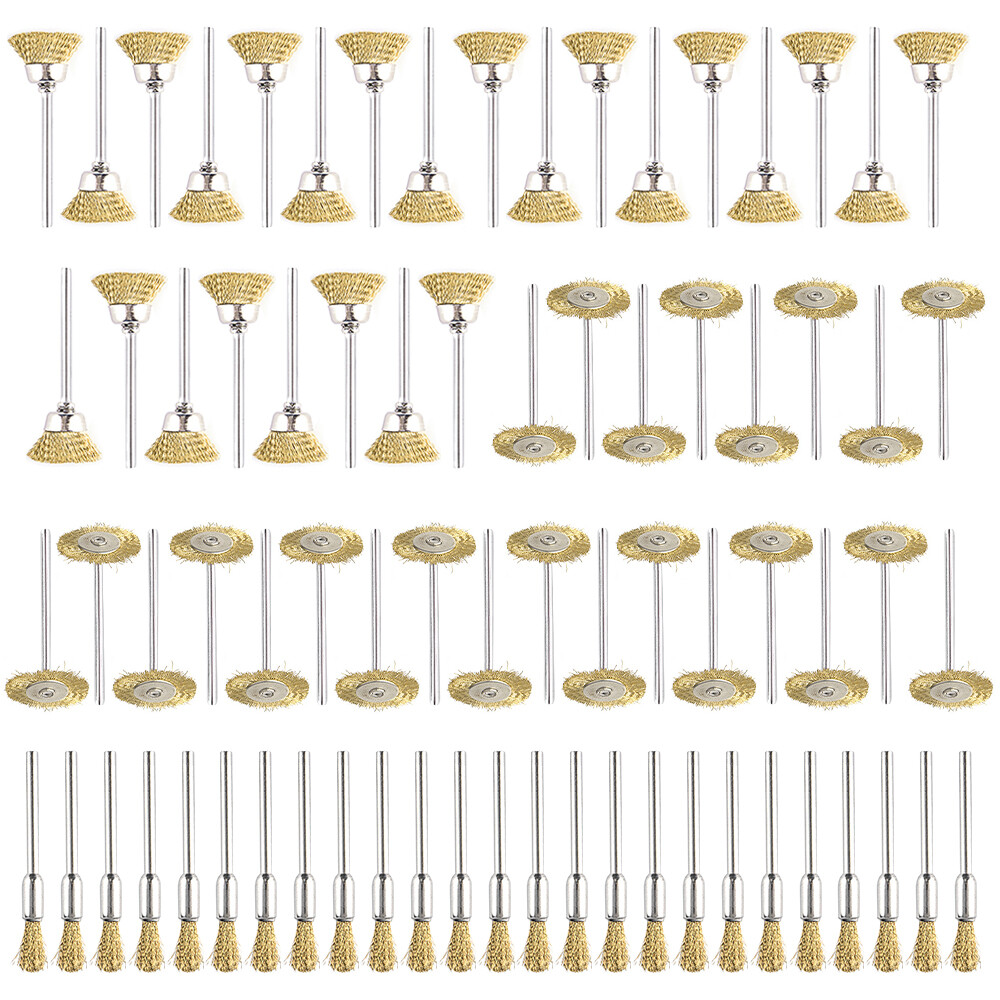 75PCS Wire Wheels Pens Brushes Set Kit for Dremel Accessories for ...