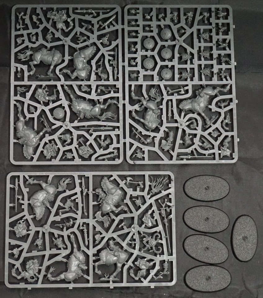 Warhammer AoS NO BOX Slaves to Darkness Darkoath Fellriders (5) NEW | eBay