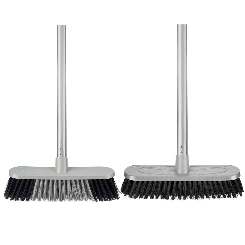 Indoor Soft Hard Sweeping Brush Head Handle Kitchen Broom Floor Sweeper ...