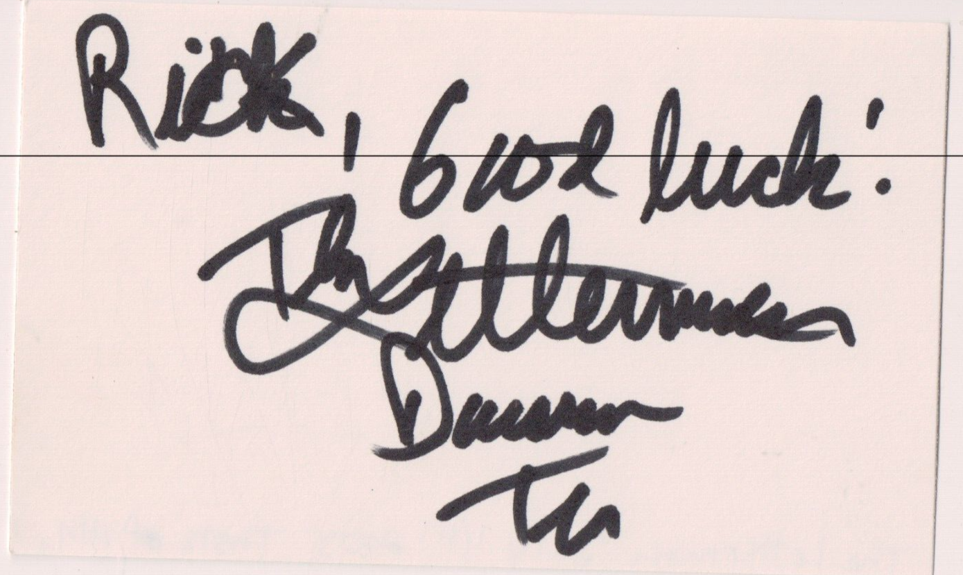 Autographed 3x5 Card Donovan Tea Singer of The Lettermen | eBay