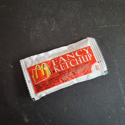 1986 McDonalds Un-Opened Fancy Ketchup Condiment Packet (Excellent ...