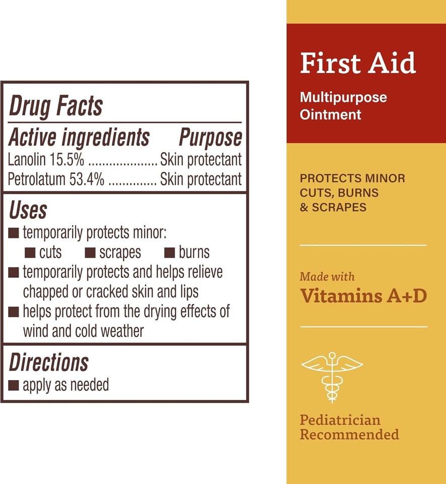A+D First Aid Healing Ointment - Moisturizing Skin Protectant With ...