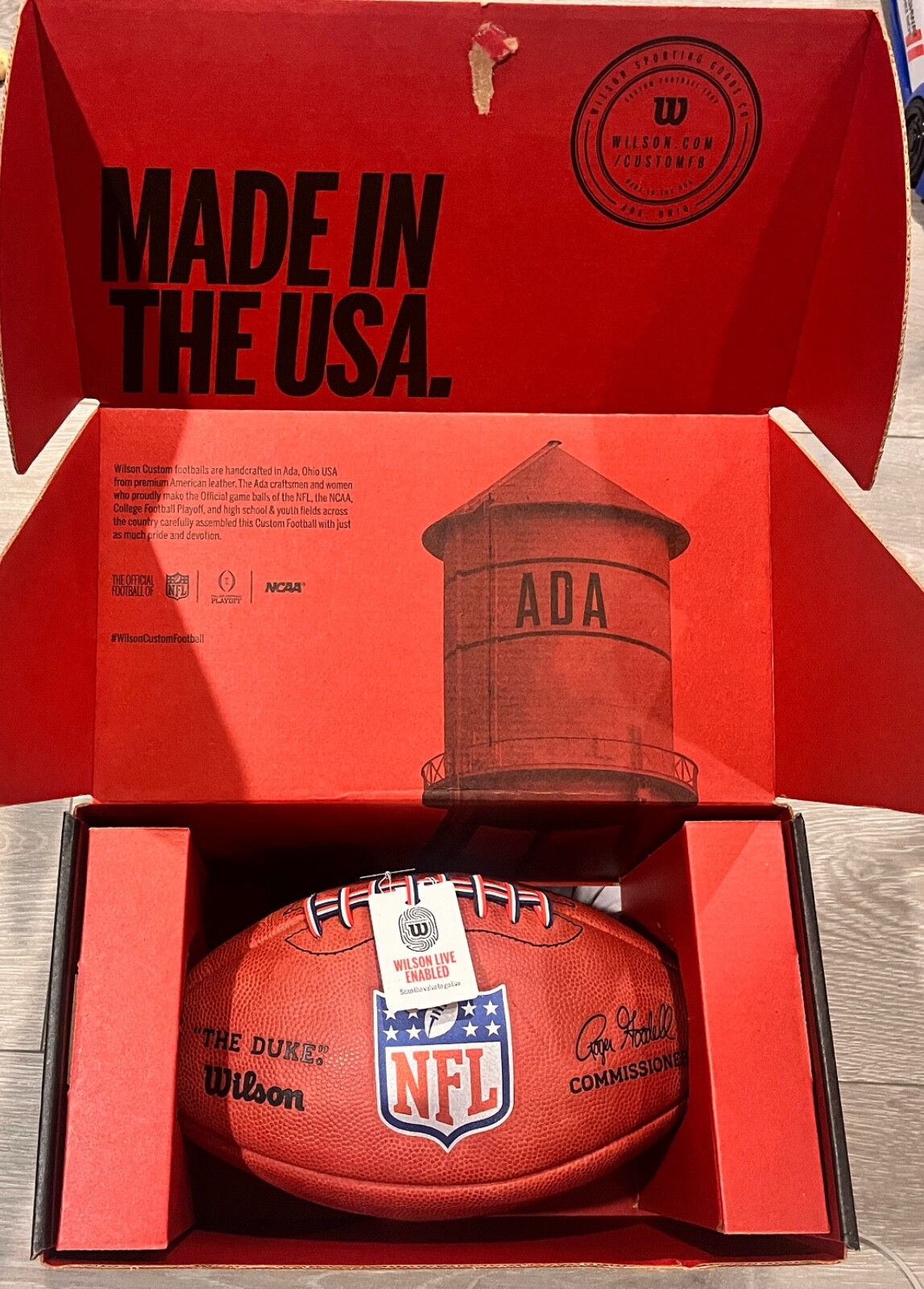 Wilson THE DUKE NFL FOOTBALL limited edition USA 94 of 101 U.S.A | eBay