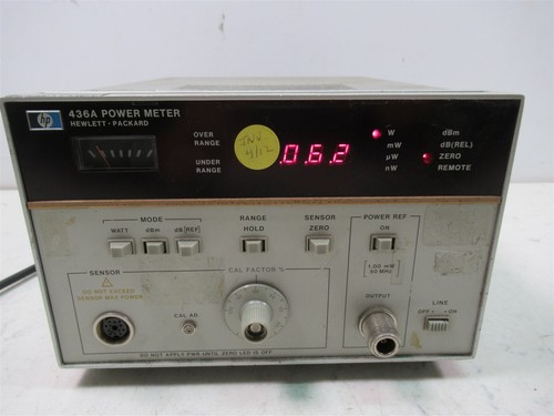 Hewlett Packard HP 436A Power Meter Benchtop Laboratory Unit | eBay