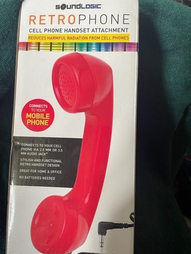 SoundLogic Retro Cell Mobile Phone Bk Handset Attachment iPhone iPad ...