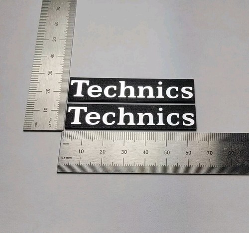 Technics Speaker Badge Logo Emblem Pair - Brushed Silver | eBay