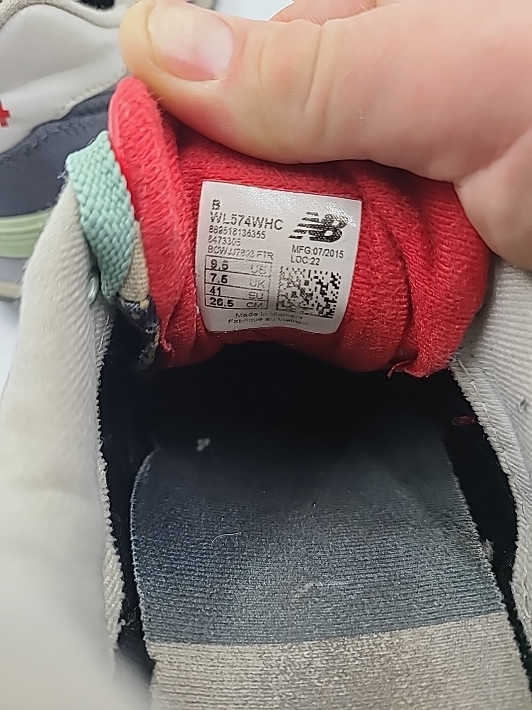 New Balance 574 Encap Classics Harbor Grey Red Mint W… - Gem