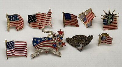 Vintage lot of American flags and Statue of Liberty 1983 Ellis Island ...