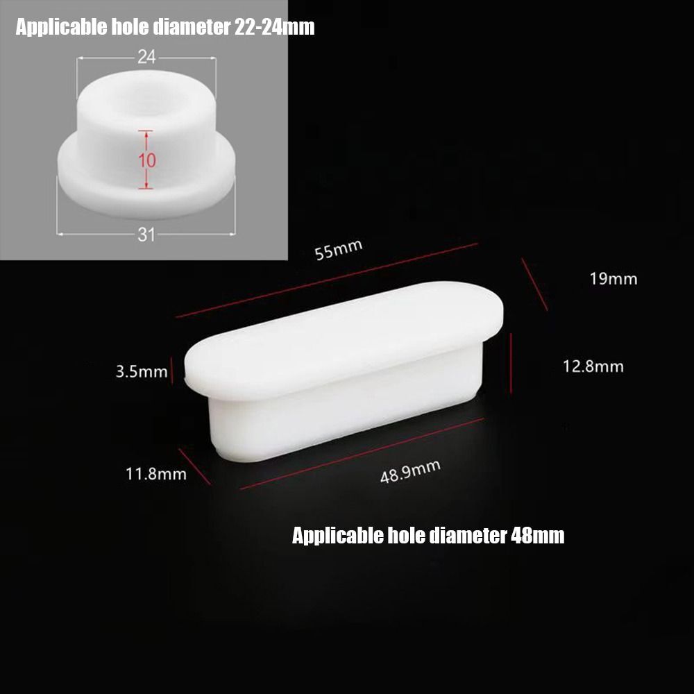 5Pcs Ring Square Wash Basin Overflow Sealing Plugs Bathroom Sink Hole ...