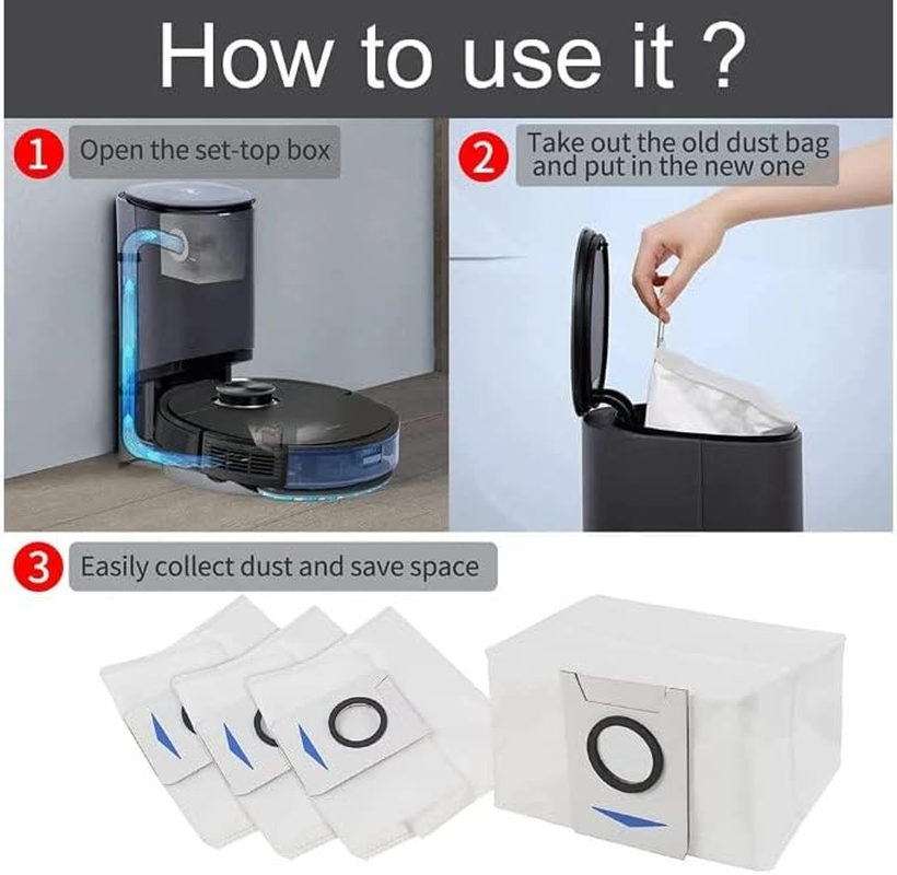 HOT AU ECOVACS DUST Bag for Deebot X1/ X1 Plus/ T10/ T10 Plus T20 D ...