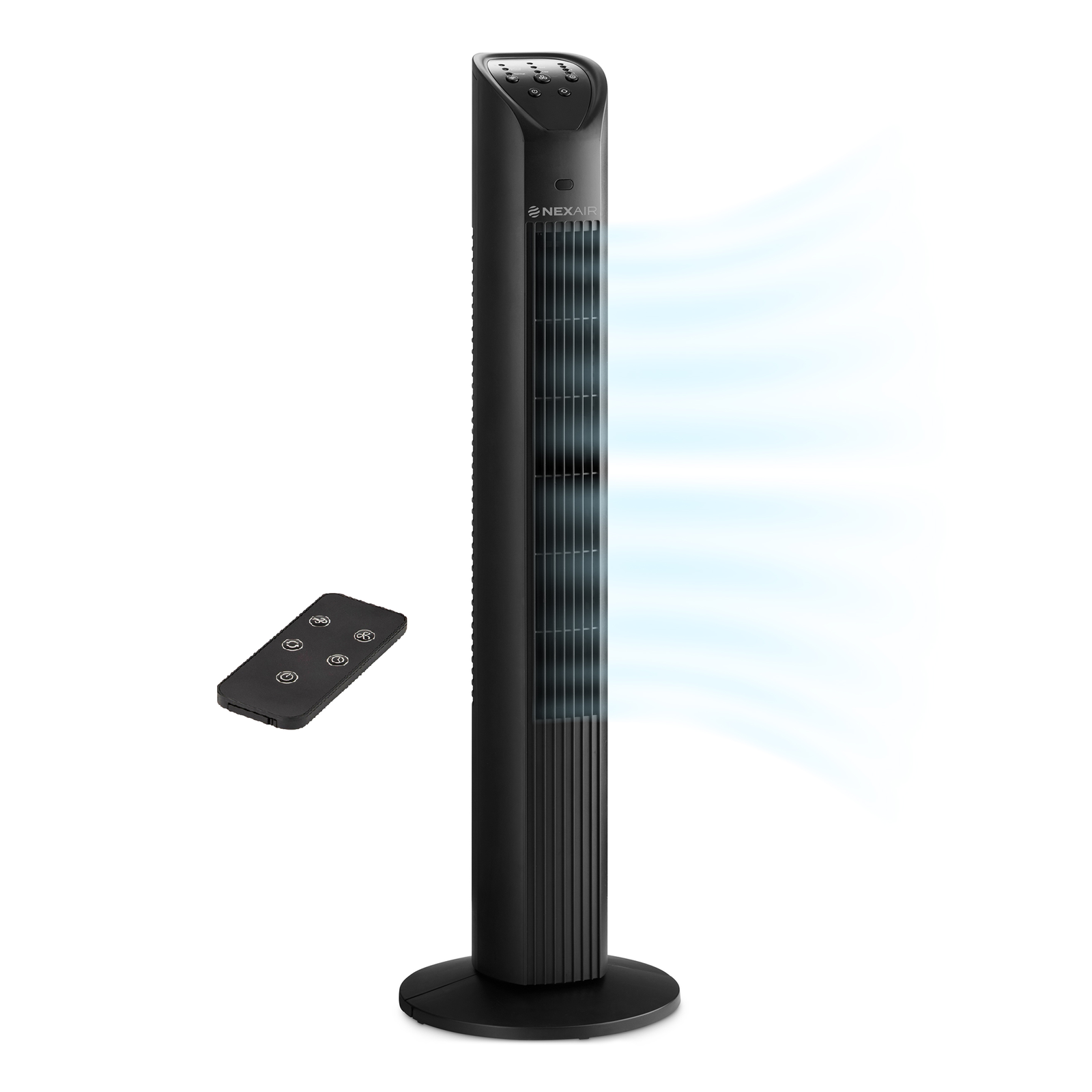 NEXAIR 36” Oscillating Tower Floor Fan, 3 Speed Portable, Remote ...