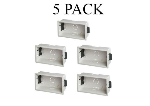 2 Gang Double 3- Pin Socket & Electrical Switch Socket Back Box SET ...