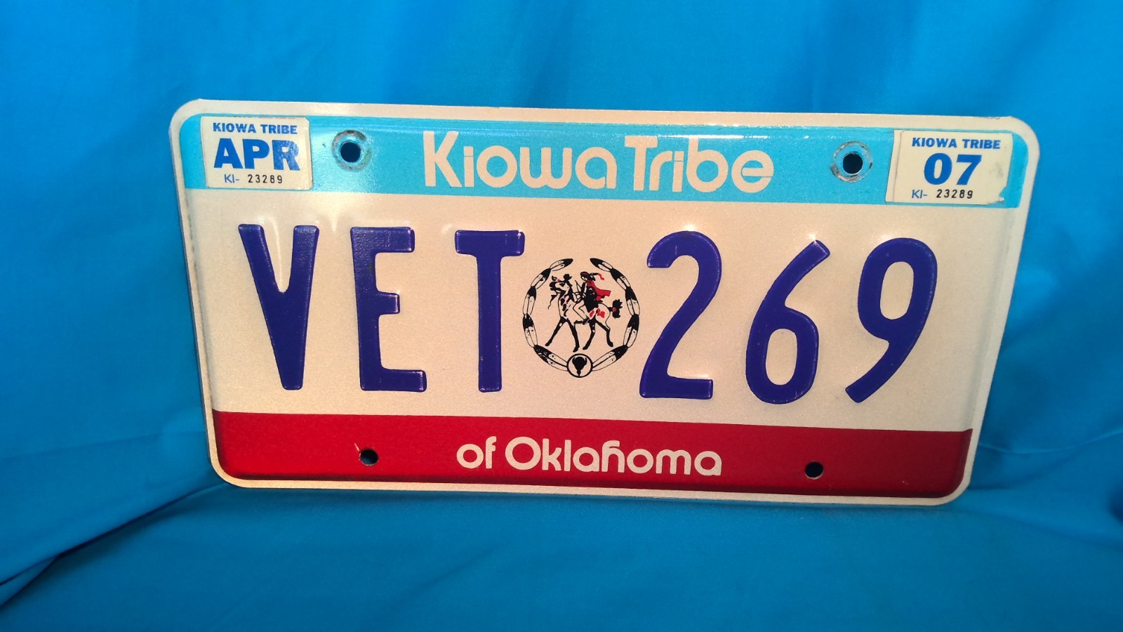 Vintage Vanity 2000s Oklahoma License Plate "KIOWA TRIBE" - VET-269 | eBay