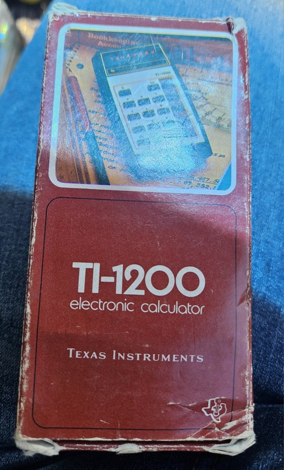 Texas Instruments TI-1200 Electronic Calculator Red LED - Works w ...