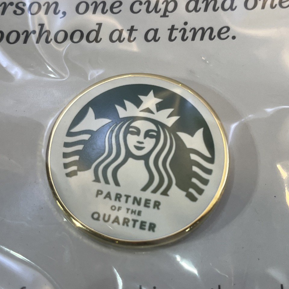 Starbucks Partner of the Quarter Barista Enamel Pin Collectible NEW in ...