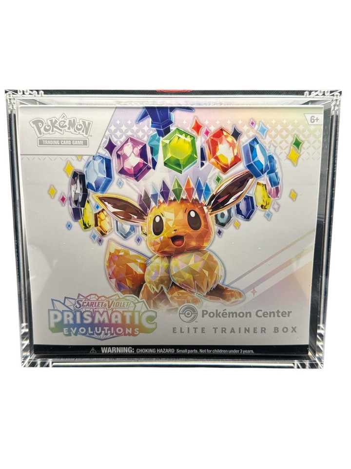 Premium Acrylic Display Case Box for Pokemon ETB Trainer Boxes - UV ...