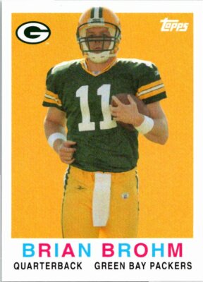 2008 Topps Turn Back The Clock Football Card # 12 Brian Brohm Packers ...