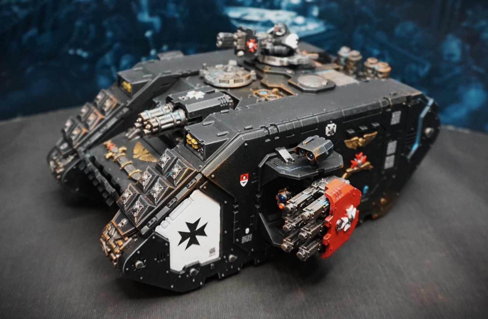 Black Templars Land Raider Crusader painted Warhammer 40k Primaris ...