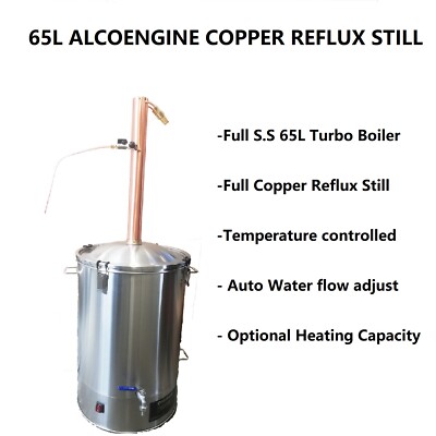 65L/240V/3500W AlcoEngine Reflux Still Make >96% Alcohol/Ethanol ...