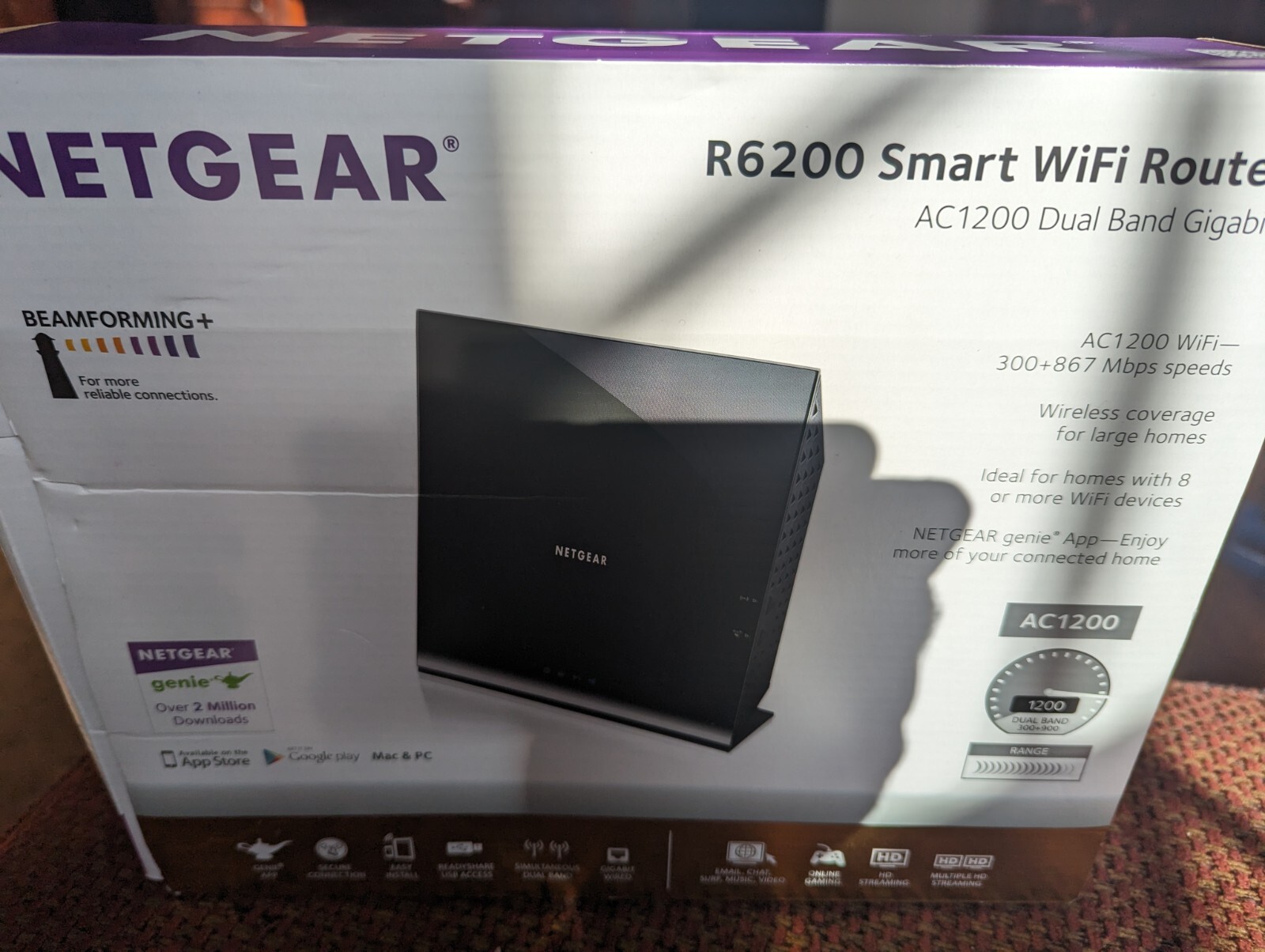 Netgear R6200 Smart WiFi Router AC1200 802.11ac Dual Band Gigabit | eBay