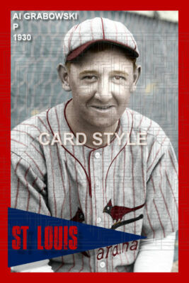 Al Grabowski - 1930 St. Louis Cardinals - choose a size - colorized ...