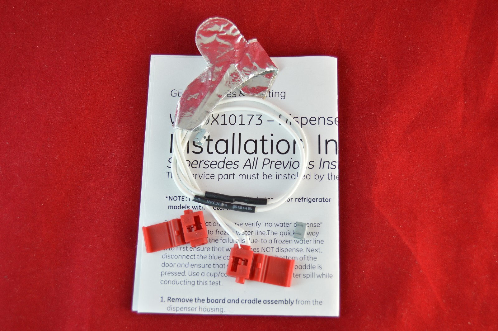 WR49X10173 GE Refrigerator Dispenser Water Tube Heater - 2 Pack | eBay