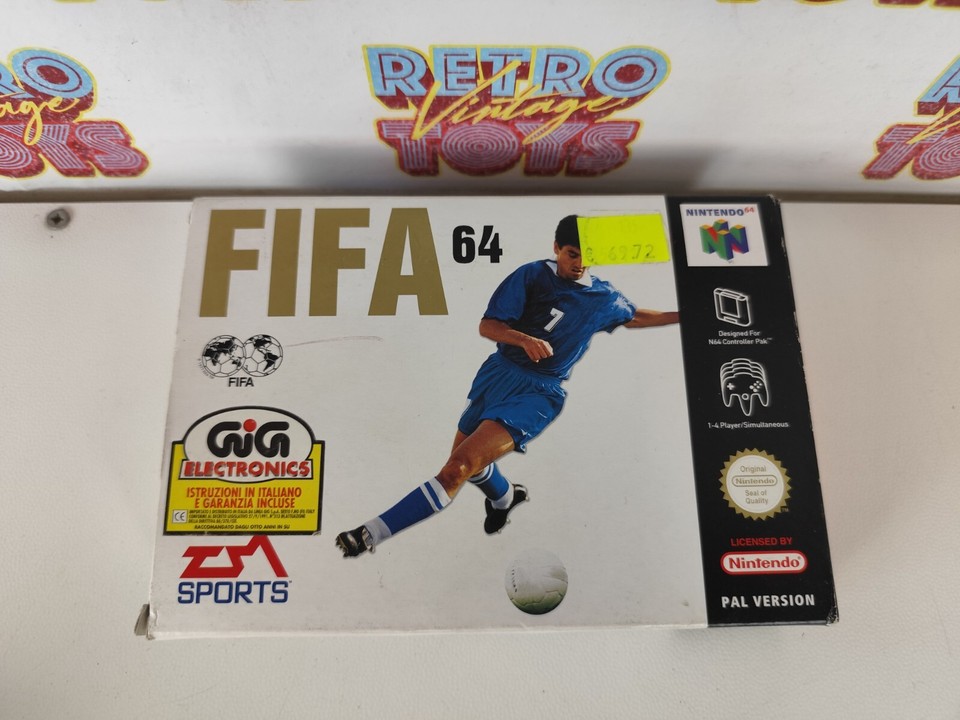 Fifa 64 EA Sport Gig Nintendo n64 Nes Pal Version MIB 1997 Deadstock ...
