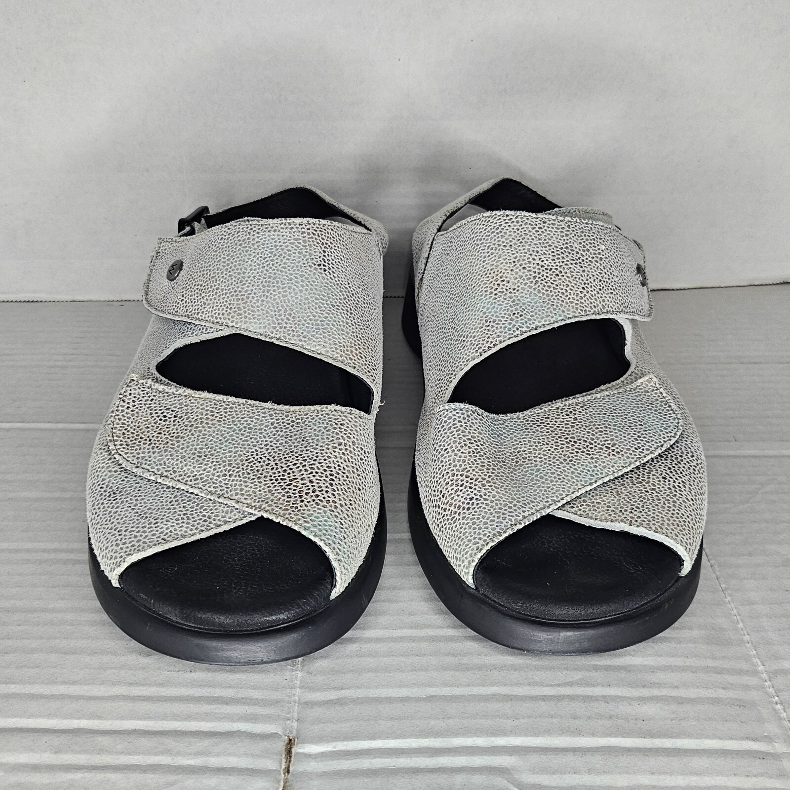 Womens Wolky Nimes Mint Green Leather Slingback Sandal Open Toe Size 43 ...