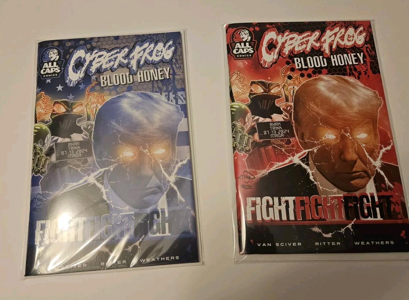 "BLUE MAGA & RED MAGA" CYBERFROG TRUMP COVER - CYBERFROG BLOODHONEY ...