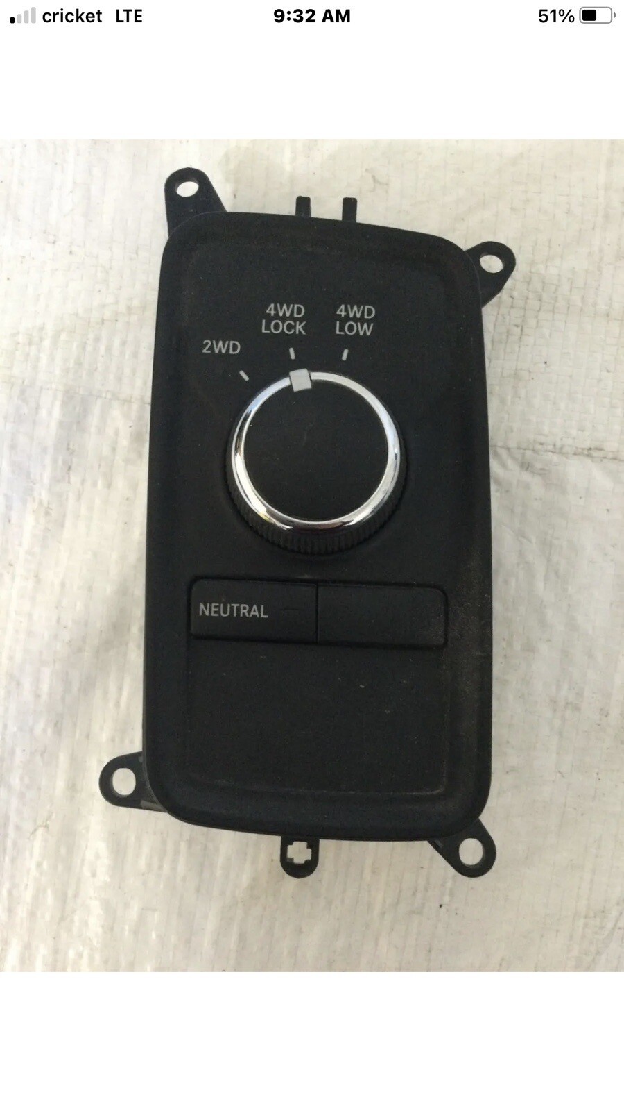 2018 Dodge RAM 2500 4x4 6.4l Transfer Case Switch 68142281AE for sale ...