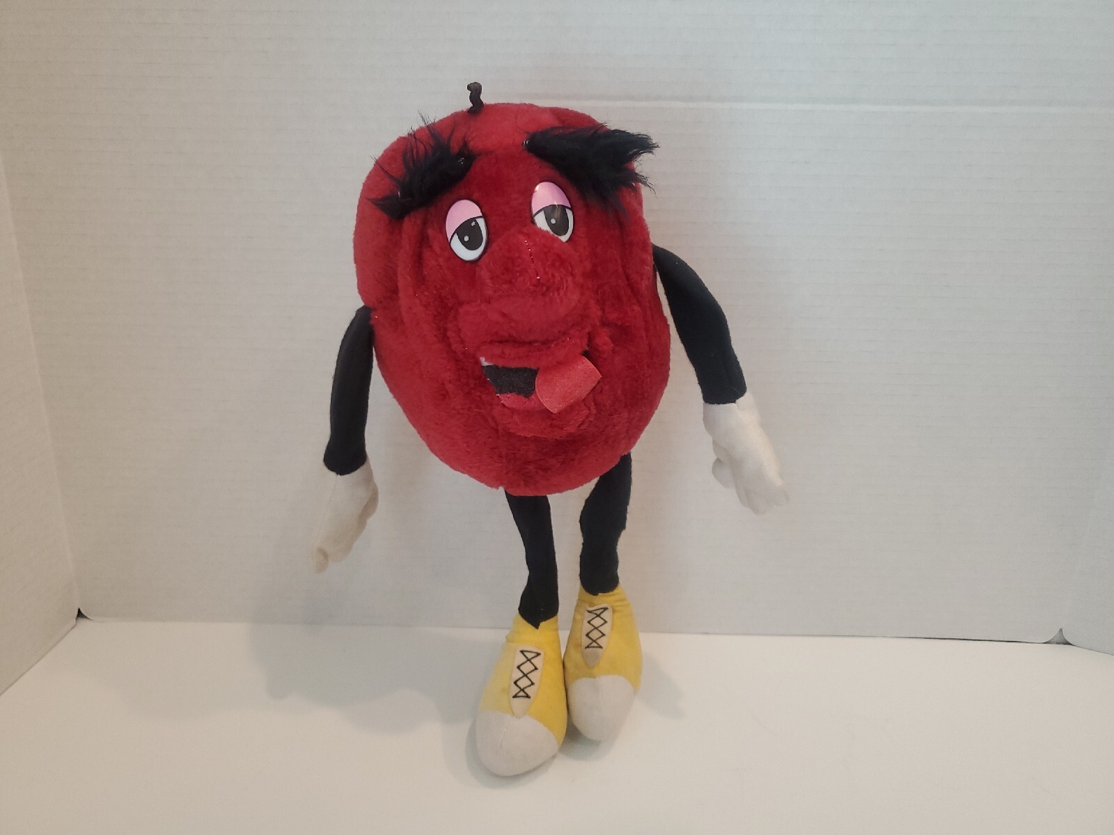 Vintage 1988 California Raisin Large 12" Plush Stuffed Animal Jumbo Ace ...