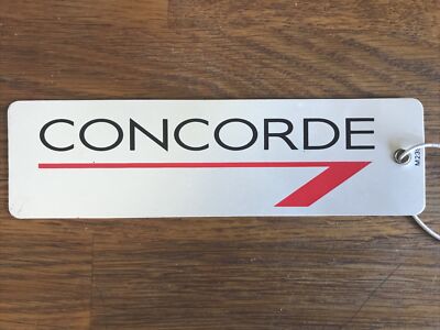 British Airways Concorde Plastic Luggage Tag 1980’s | eBay