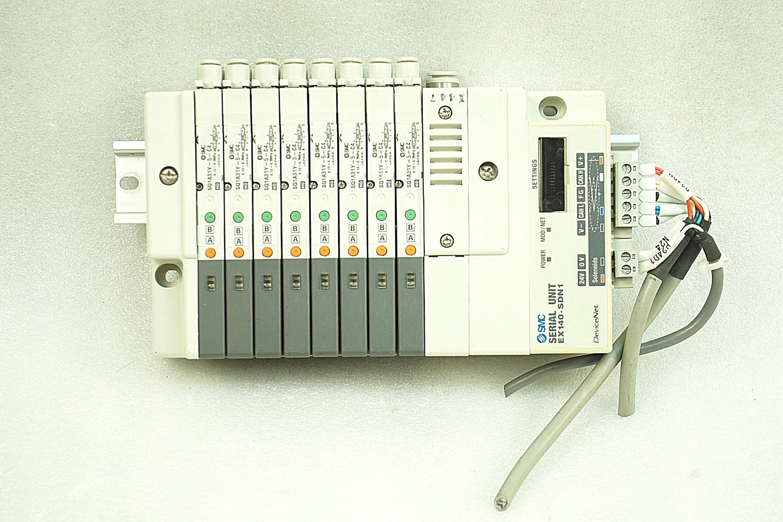 SMC SQ1A31Y-5-C4 (8) SOLENOID VALVE, EX140-SDN1 SERIAL UNIT FREE SHIP ...