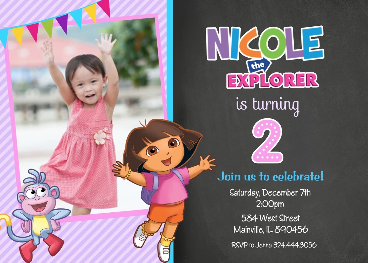 Dora The Explorer Birthday Invitations Templates