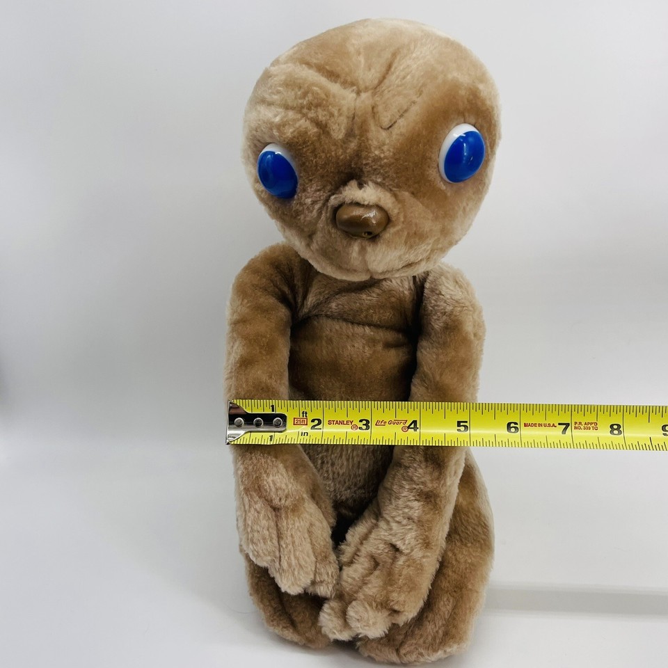 VTG 1982 E.T. EXTRA-TERRESTRIAL MOVIE SHOWTIME ET STUFFED ALIEN PLUSH ...