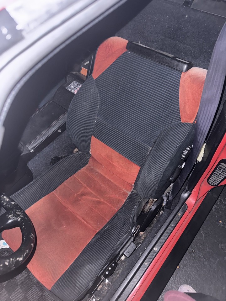 OEM 85-89 Toyota MR2 AW11 Red And Black Driver and Passenger Seat | eBay
