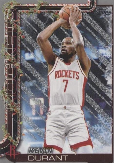 2025-26 Topps Holiday - Kevin Durant #H125 Holiday Silver Glitter for ...