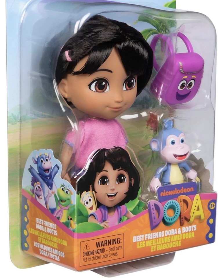 Dora The Explorer Best Friends Dora & Boots Figure Set with Clothes ...
