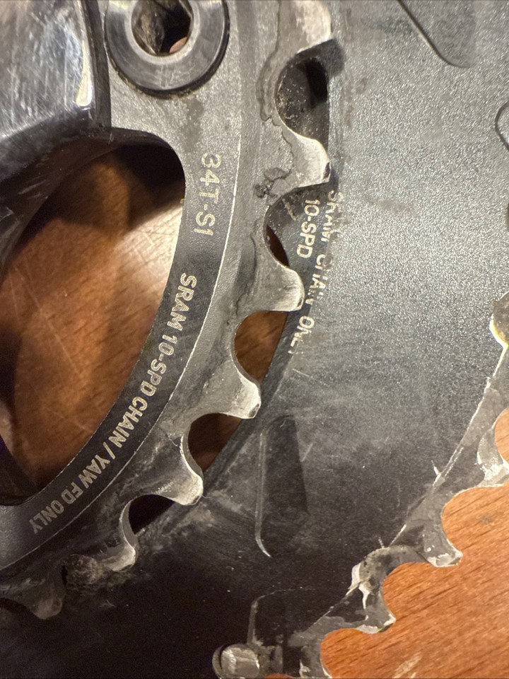 SRAM RED 2 X 10 Crankset 172.5 50/34 BB30 Bottom Bracket Compact | eBay