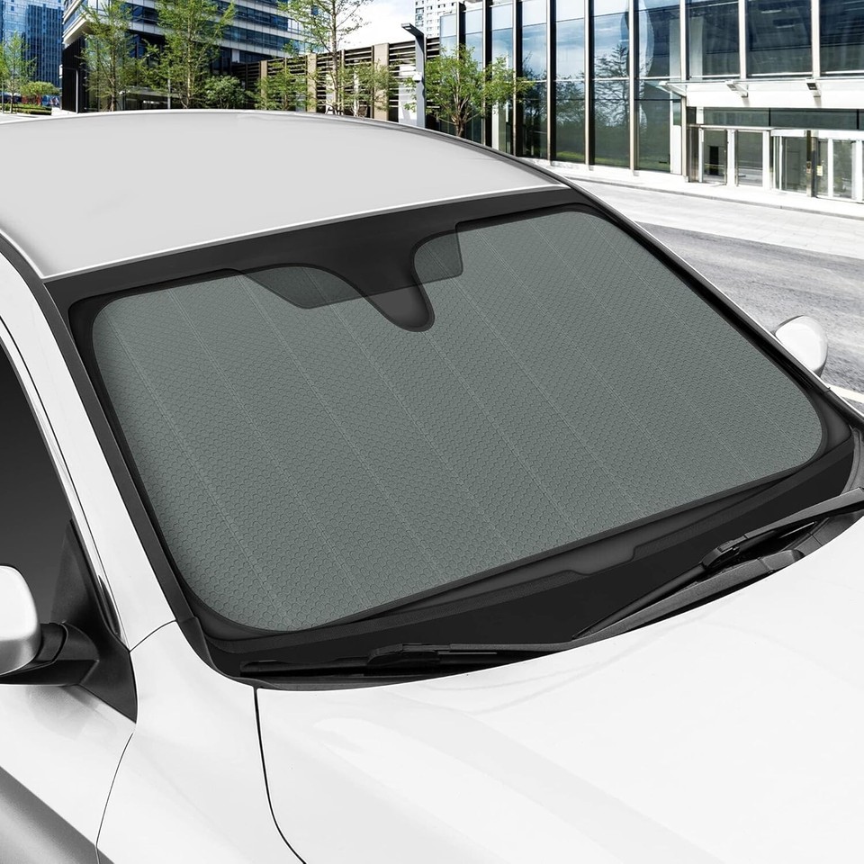 Motor Trend Auto Sun Shade - GRAY Jumbo Windshield Front Window ...