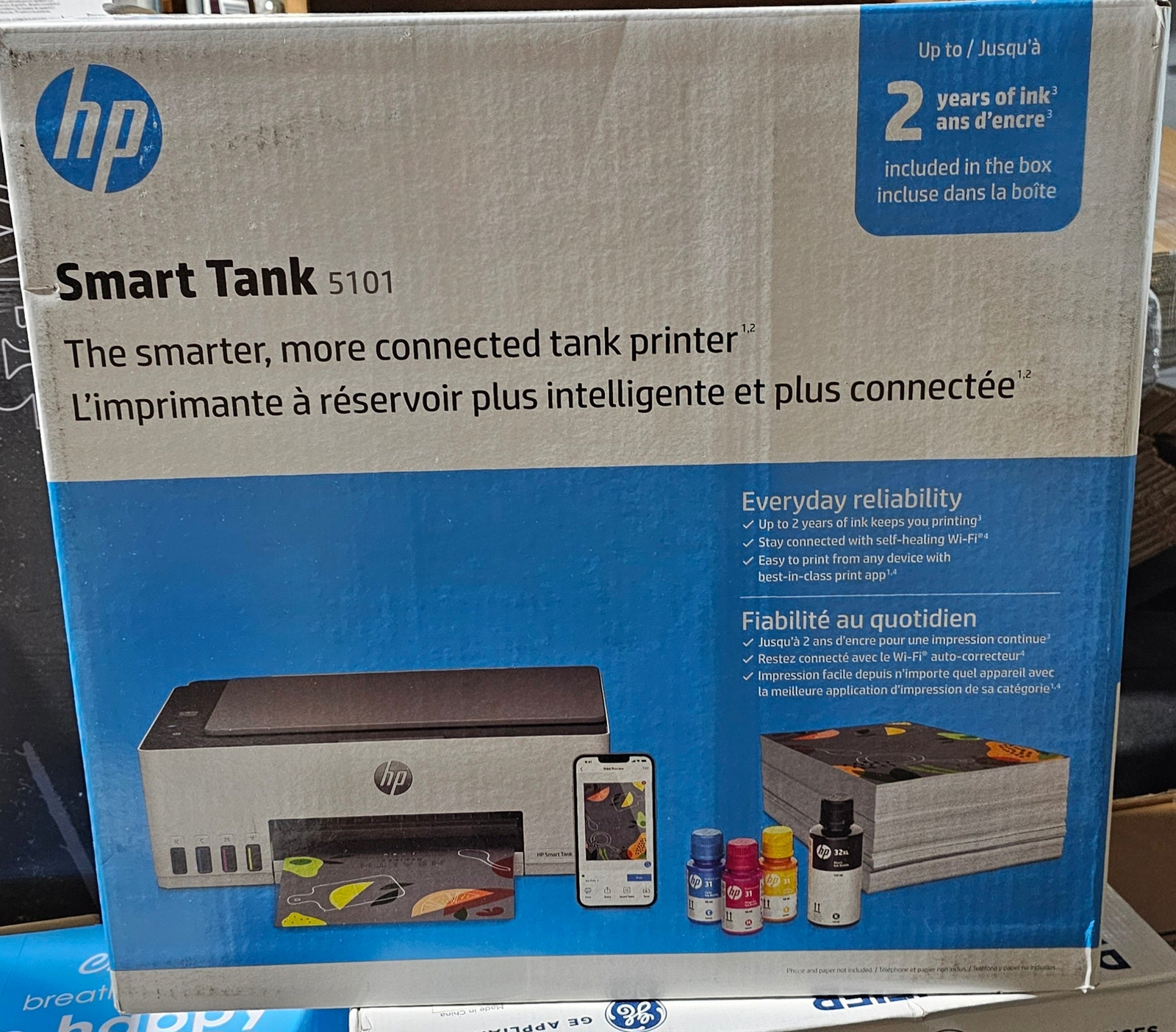 New HP Smart Tank All-in-One Inkjet Printer 5101