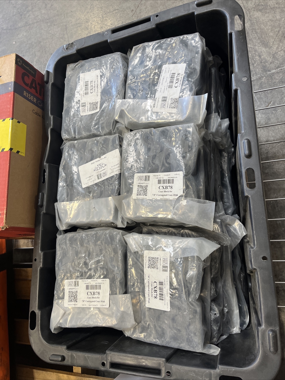 Lot of (36) - Site Pro/Valmont CXB78 - Blocks for 7/8" Coax (Total Of ...