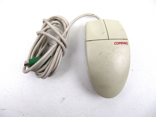 COMPAQ M-S34 MOUSE PS2 PS/2 TRACKBALL TRACK BALL VINTAGE RETRO | eBay ...
