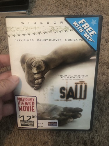 SAW Widescreen DVD Cary Elwes, Leigh Whannell, Danny Glover 31398165439 ...