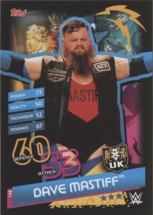 2020 Topps WWE Slam Attax Reloaded - Dave Mastiff #142 (RC) for sale ...