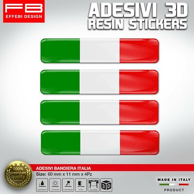 Stickers Stickers 3D Italy Flag Flag Car Motorbike Helmet Cellular ...