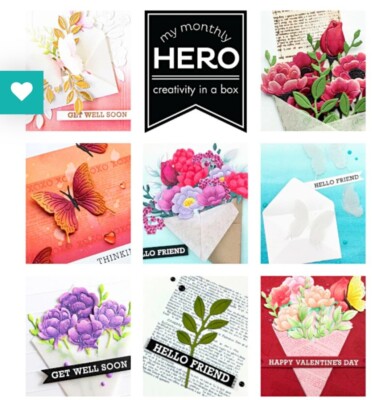 Hero Arts MMH January 2020 Kit - New Valentines - Love - Sympathy ...
