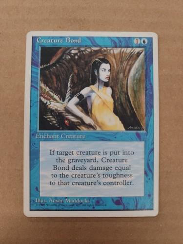Magic the Gathering MTG Creature Bond Fourth Edition | eBay