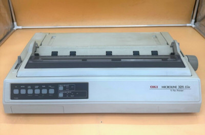 OKI Microline 321 Elite A4 Mono Dot Matrix Printer + Warranty | eBay UK